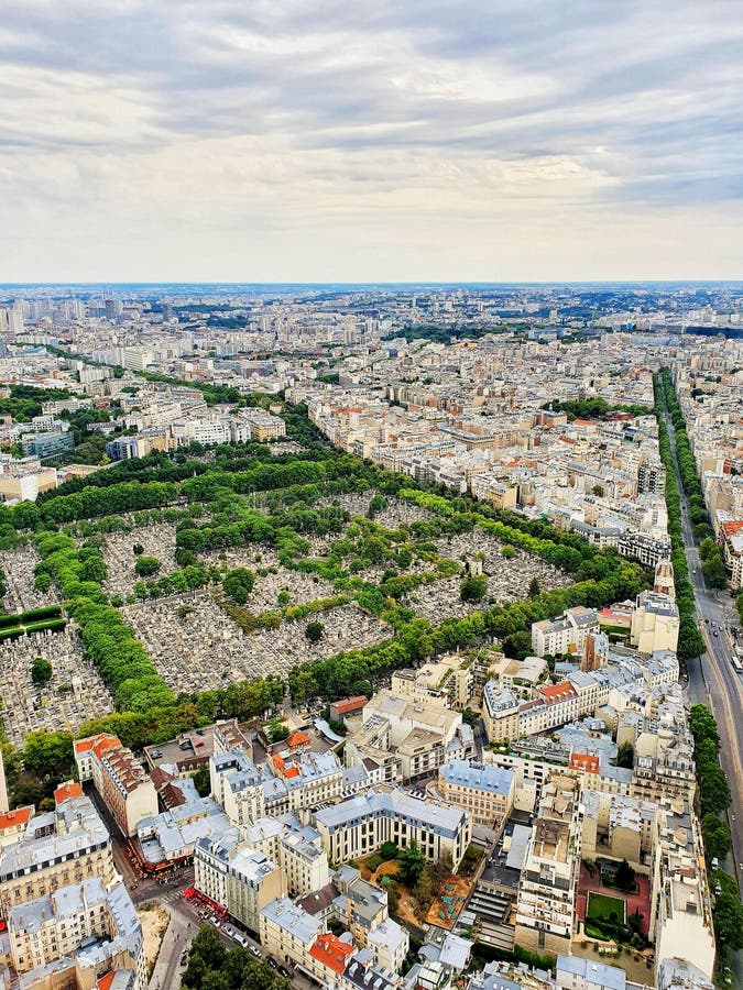 Ariel View of Paris and the Eiffel Tower, Paris, France Stock Image ...