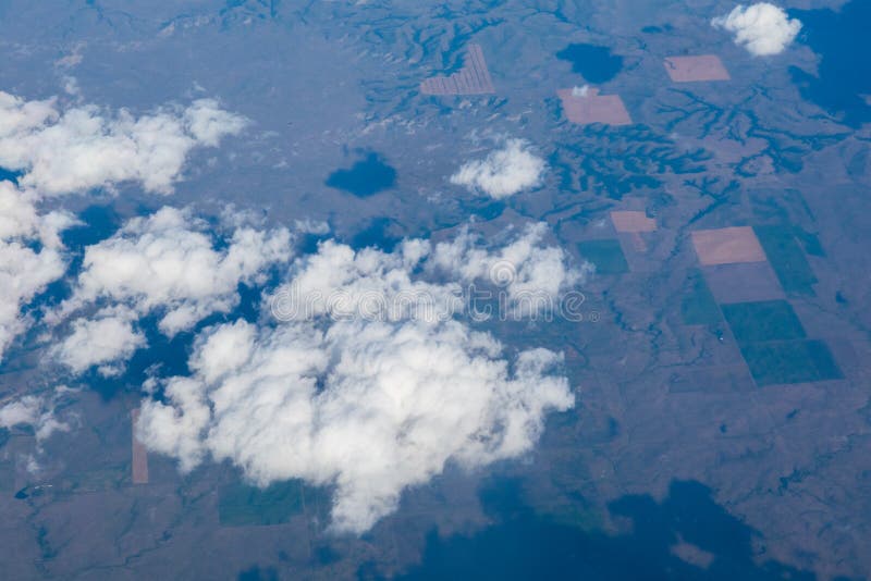 Ariel Shot from Above Clouds Stock Photo - Image of sunlight, scenery ...