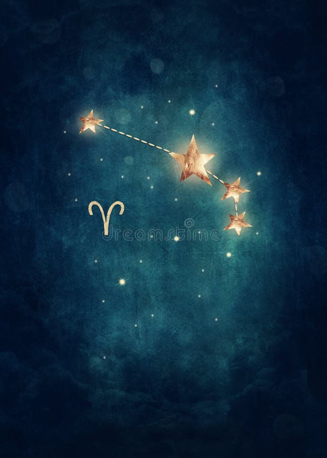 Aries stock illustration. Illustration of aries, cosmos - 10813679