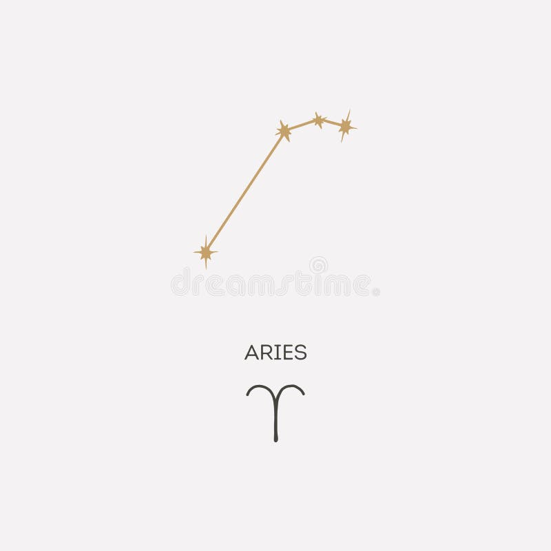 Aries Constellation Vector Illustration Stock Illustration ...