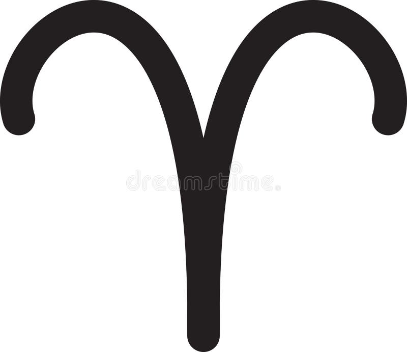 Aries Linear Icon Astrological Zodiac Sign Stock Vector - Illustration ...