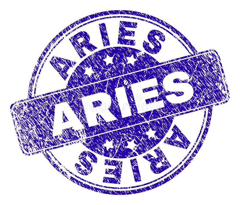 Grunge Textured ARIES Stamp Seal Stock Vector - Illustration of vector ...