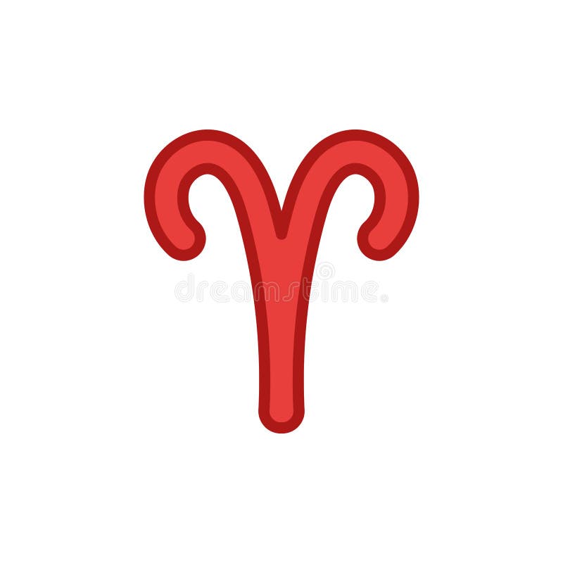 Aries symbol design stock vector. Illustration of sign - 229181925