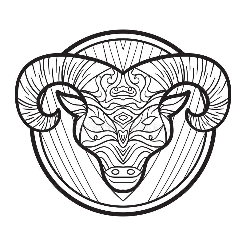 Aries. Vector Illustration Decorative Design Stock Vector ...