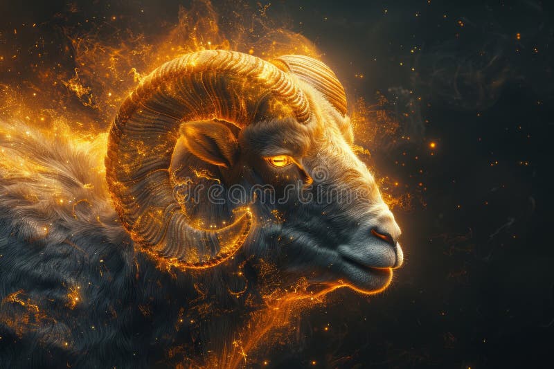 Aries Zodiac, Constellation. Astronomy, Astrology. AI Generative Stock ...