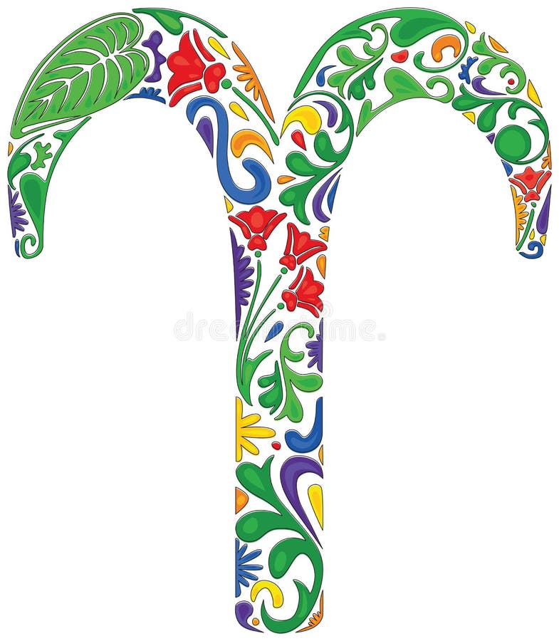 Aries Zodiac Sign ilustración del vector. Ilustración de zodiaco ...