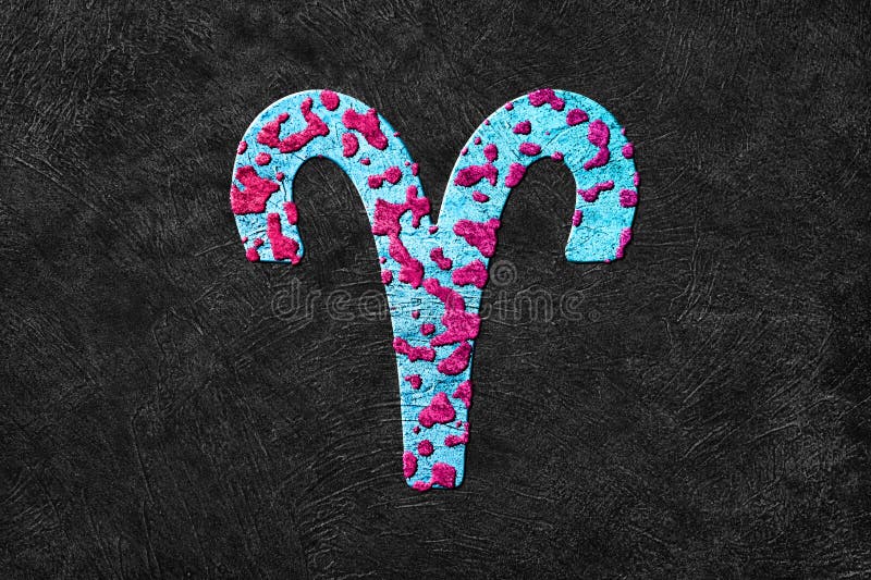 Aries Zodiac Sign, Astrological Background Stock Illustration ...