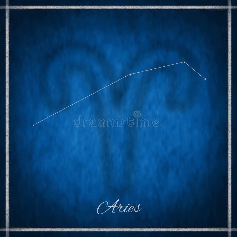 Aries Zodiac Sign, Aries Symbol Stock Illustration - Illustration of ...
