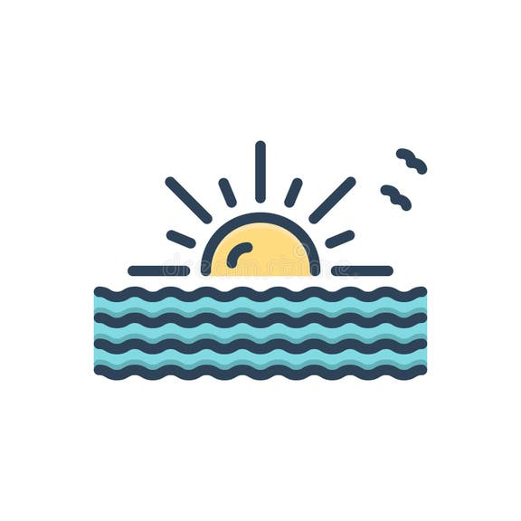 Color Illustration Icon for Arise, Appear and Begin Stock Illustration ...