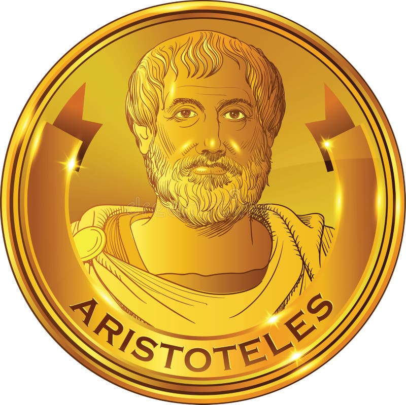 Aristotle Gold Style Portrait, Vector Stock Vector - Illustration of ...