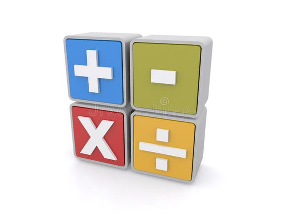 Arithmetic operations stock image. Image of four, subtraction - 30473079