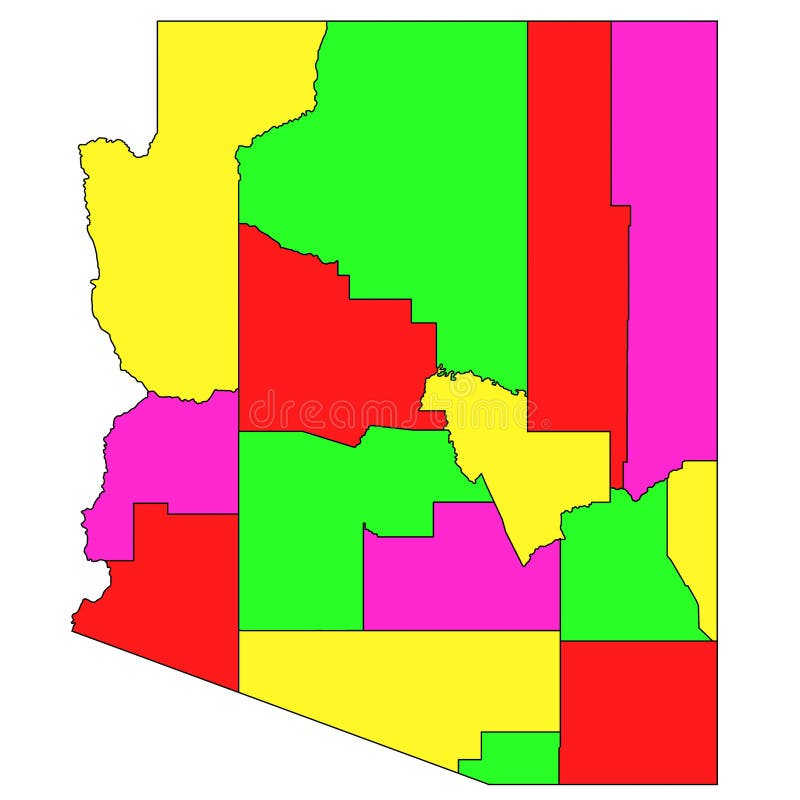 Arizona S Counties Map and Congressional Districts since 2023 Map ...
