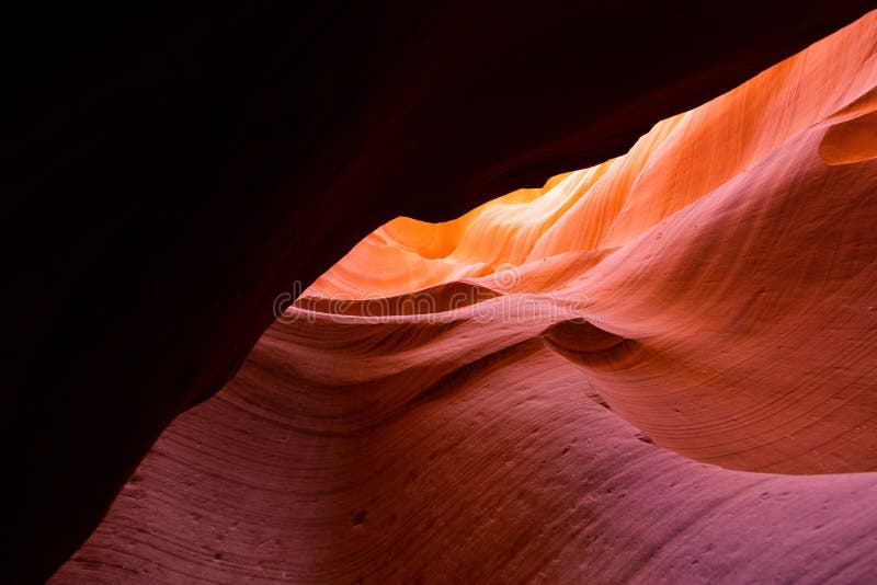 Arizona Antelope Red Canyon Walls Stock Photo - Image of national ...