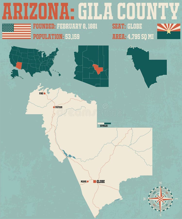 Arizona: Apache County stock illustrationer. Illustration av diagram ...