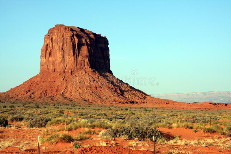 Badland Butte in the Painted Desert of Northern Arizona Stock Photo ...