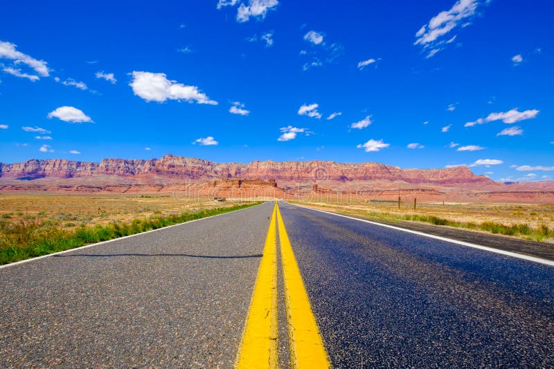 Arizona desert highway stock photo. Image of road, canyon - 92051462