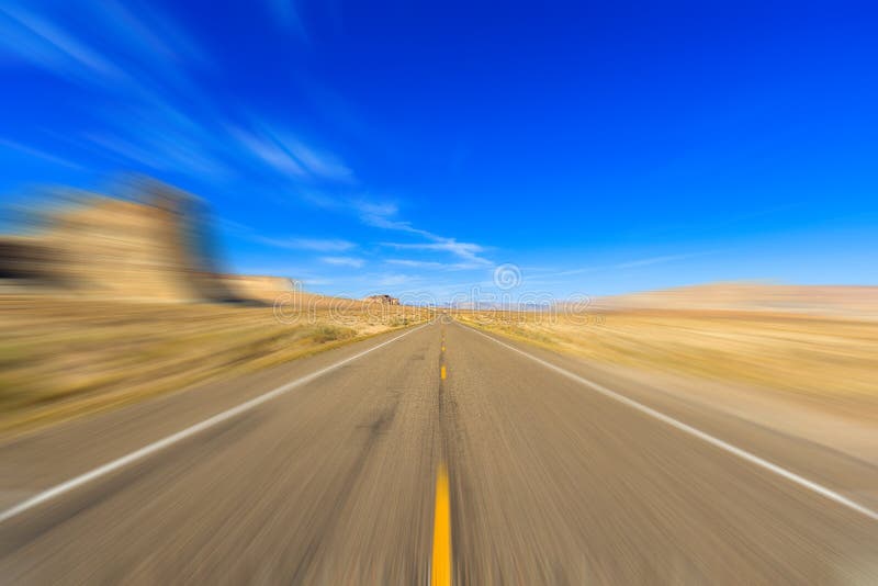 Arizona desert highway stock photo. Image of motion - 112077882