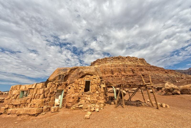 Arizona Desert View with Red Rocks Stock Image - Image of wilderness ...