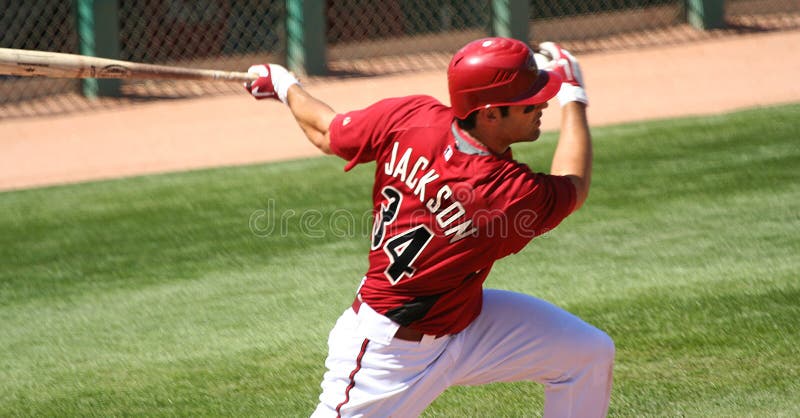 Arizona Diamondback Conor Jackson Batting Editorial Photo - Image of ...