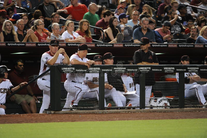 Arizona Diamondbacks Dugout Editorial Image - Image of baseball ...