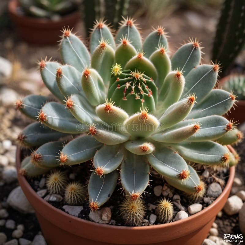 Arizona Dry Cactus Succulent Cacti Stock Illustration - Illustration of ...
