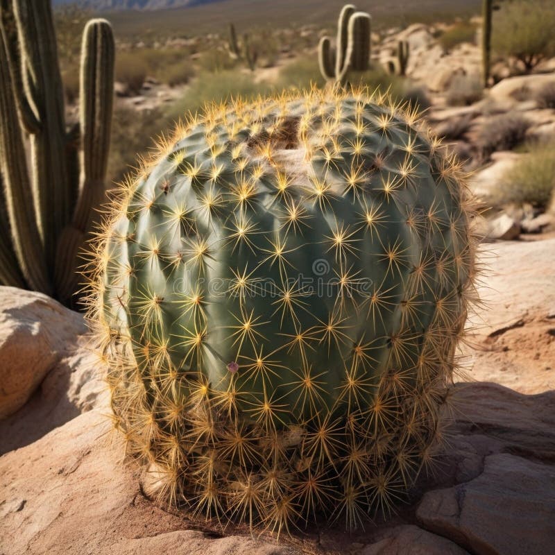 Arizona Dry Cactus Succulent Cacti Stock Illustration - Illustration of ...