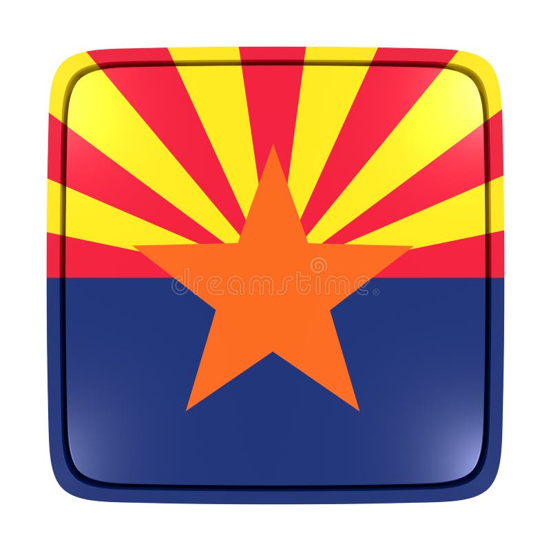 Arizona flag icon stock illustration. Illustration of isolated - 112465565