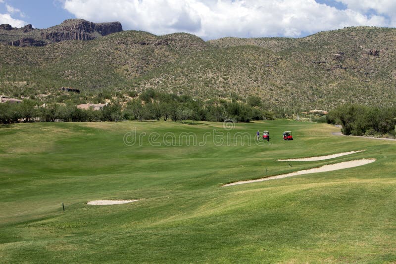 Scenic Desert Landscape at Arizona Golf Course Stock Photo - Image of ...