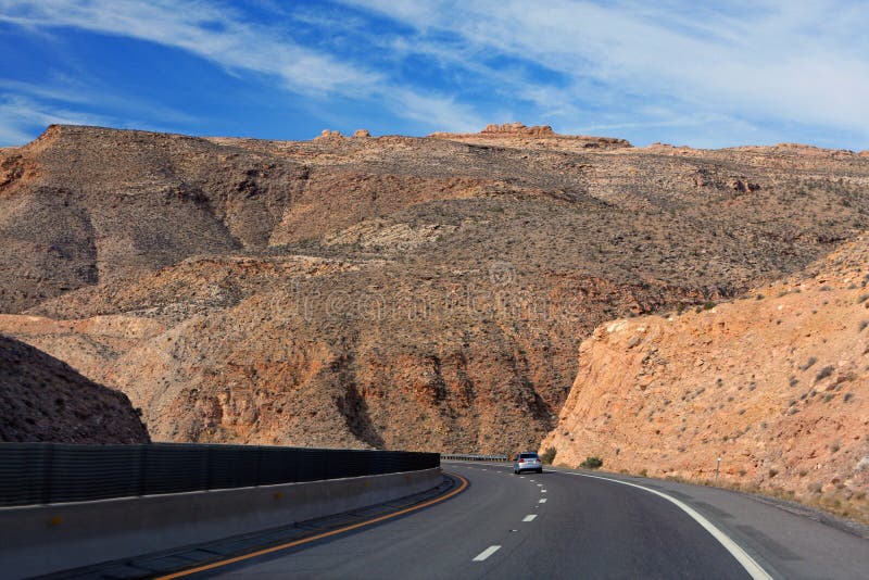 Arizona highway stock photo. Image of windy, driving - 12033854