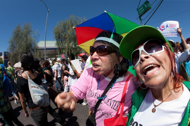Arizona Immigration SB1070 Protest Rally Editorial Stock Photo - Image ...
