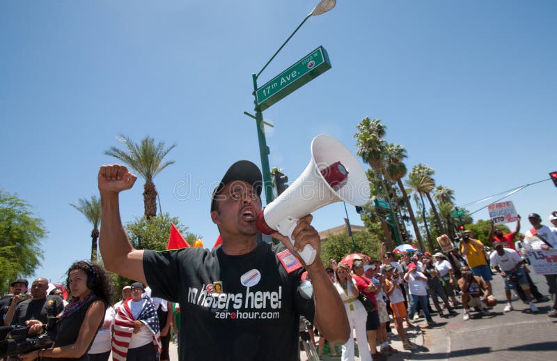 Arizona Immigration SB1070 Protest Rally Editorial Stock Photo - Image ...