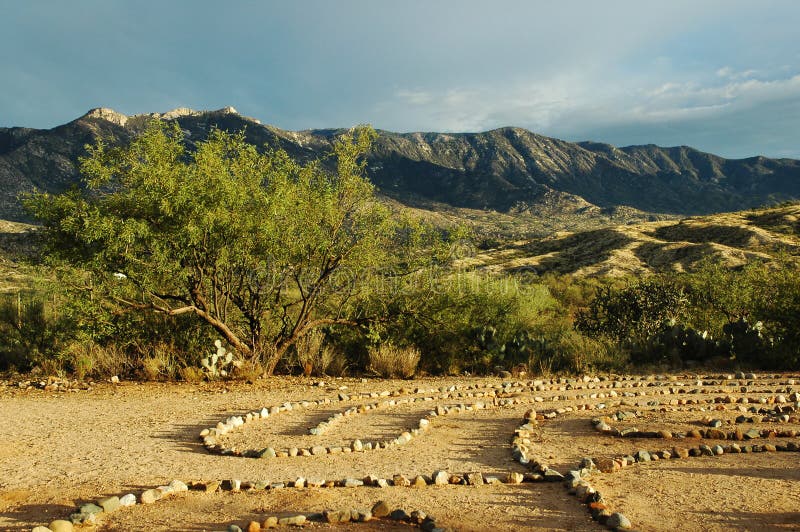 Stone labyrinth stock photo. Image of thassos, beach - 12086420