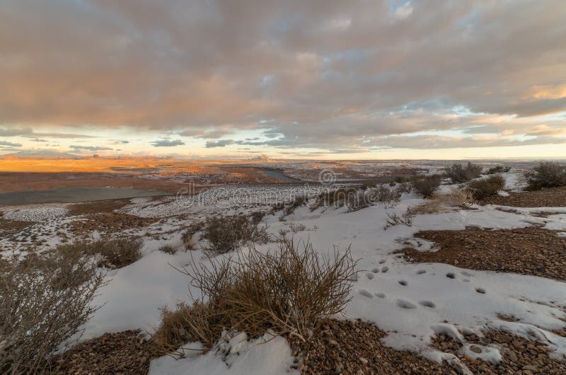 Arizona Landscape at Sunset Time Stock Photo - Image of outdoor ...