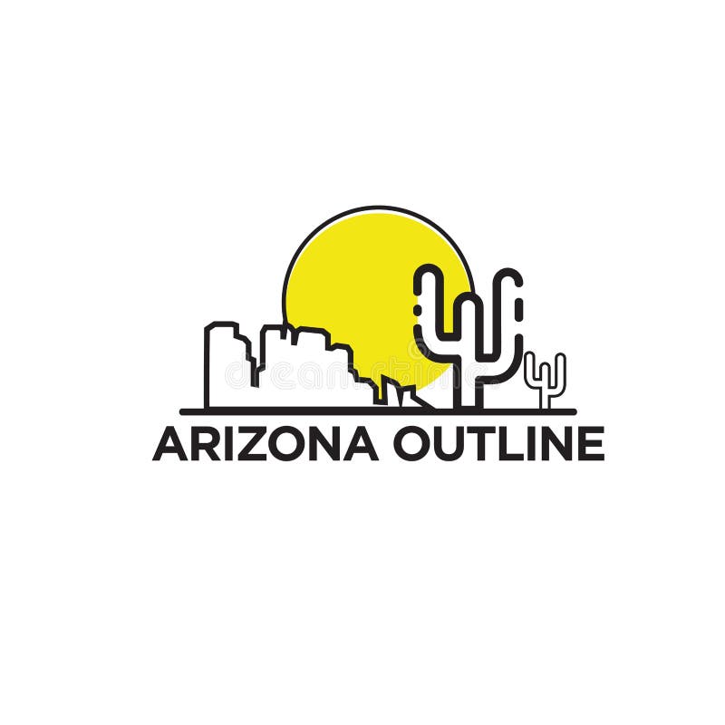 Arizona Outline Icon Isolated. Symbol, Logo Illustration for Mobile ...