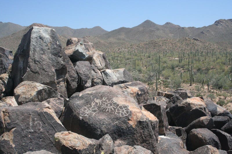 USA, Arizona/Sonoran Desert - Green Rock Stock Image - Image of hill ...