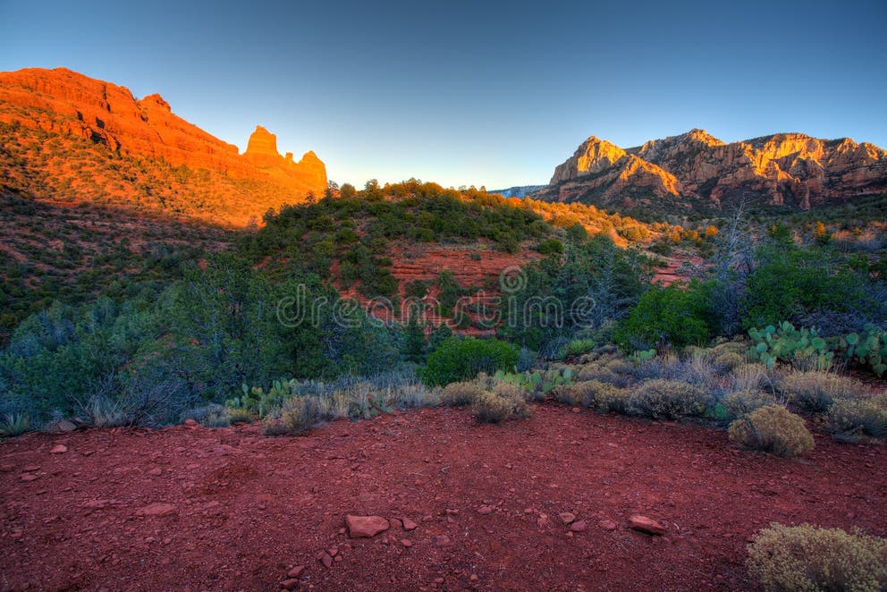 Arizona Red Rocks stock photo. Image of range, formations - 8904498