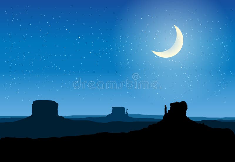 Monument Valley Arizona Vector Stock Vector - Illustration of mountain ...