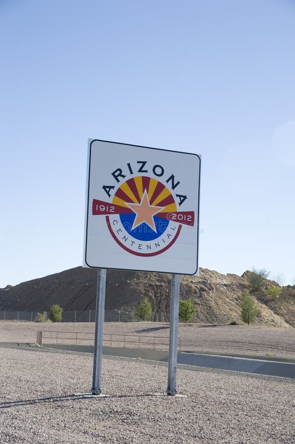 Arizona sign stock image. Image of cactus, landscape - 25382259
