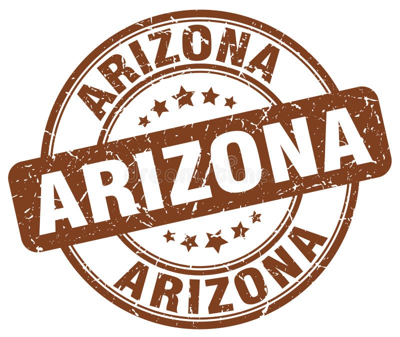 Arizona Round Circle Flag. AZ USA State Circular Button Banner Icon ...