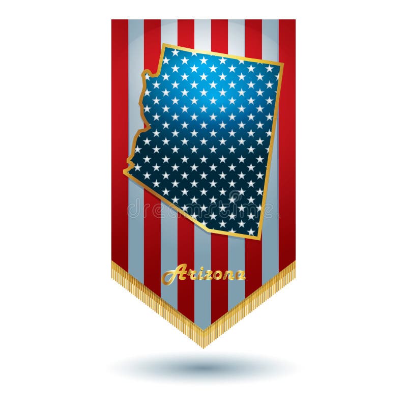 Arizona State Banner. Vector Illustration Decorative Design Stock ...