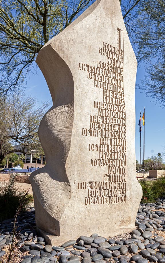 Arizona State Capitol Bill of Rights Monument Editorial Photography ...