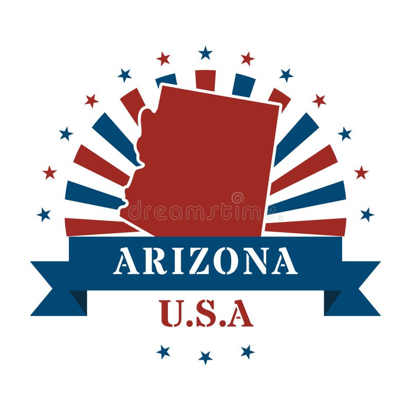 Arizona Label. Vector Illustration Decorative Design Stock Vector ...