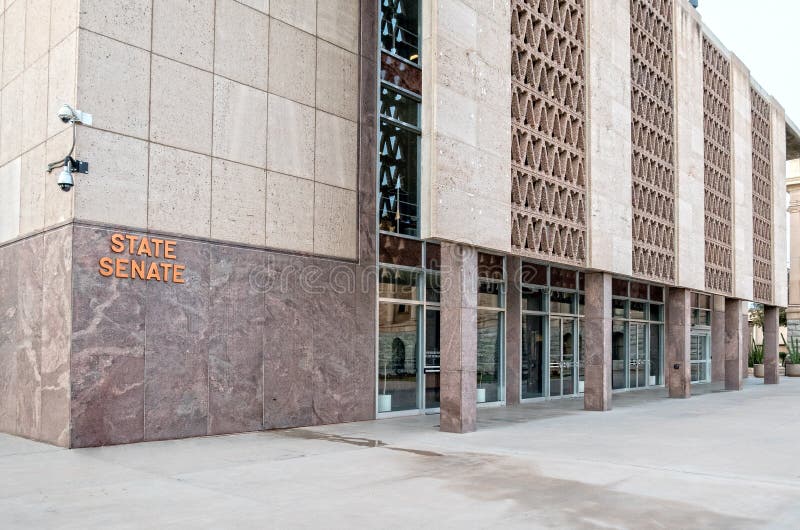 Arizona State Senate Building in Phoenix Stock Photo - Image of ...