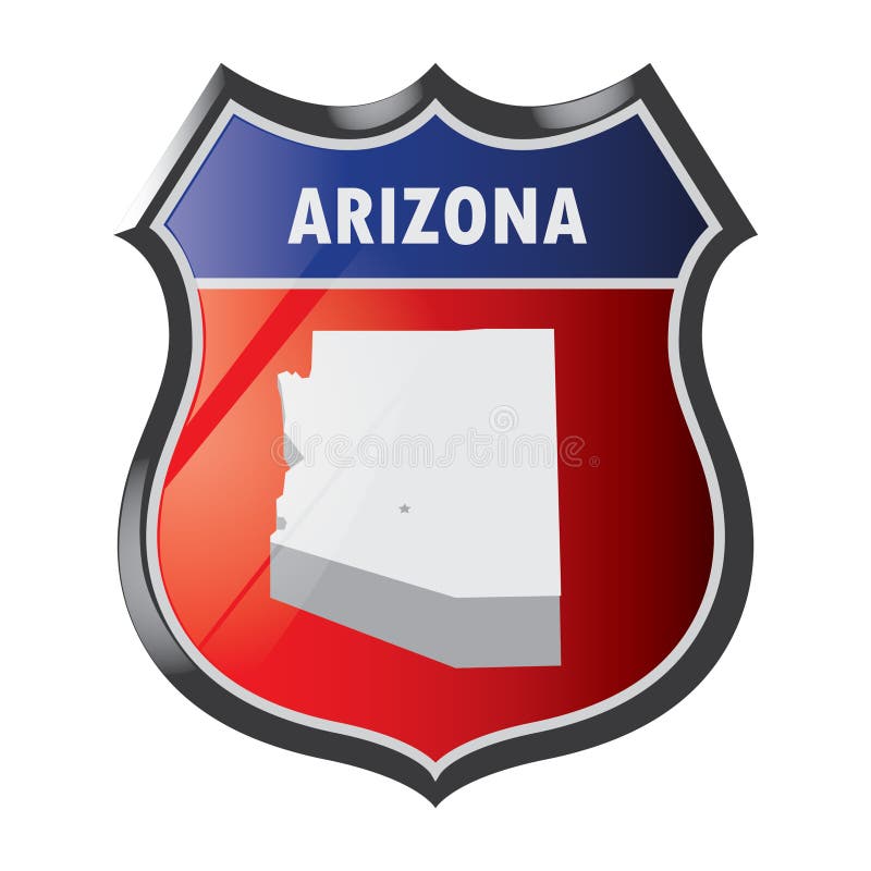 Arizona State. Vector Illustration Decorative Design Stock Vector ...