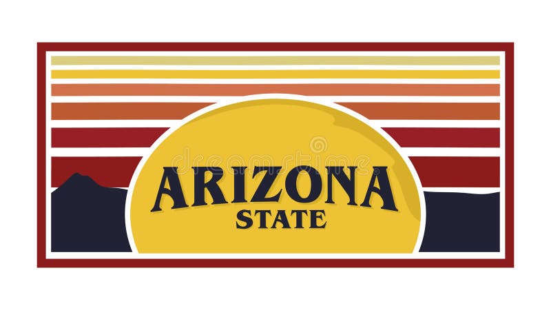 Arizona State with Yellow Sun Stock Footage - Video of recreation ...