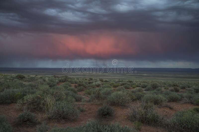 Arizona Sunset stock image. Image of clouds, color, desert - 183689895