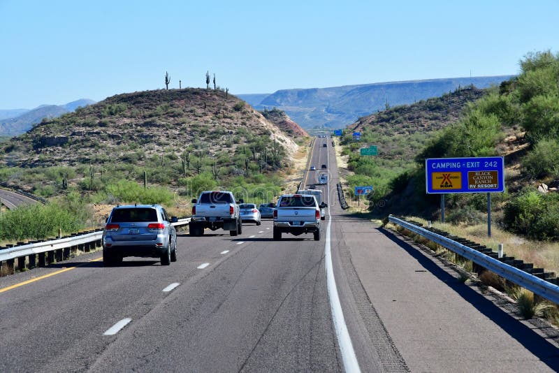 Arizona, USA - July 7 2016 : Interstate 17 between Phoenix and ...