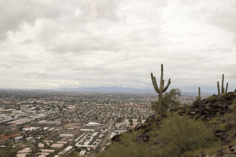 Arizona View from Above on a Cloudy Day Stock Photo - Image of blog ...