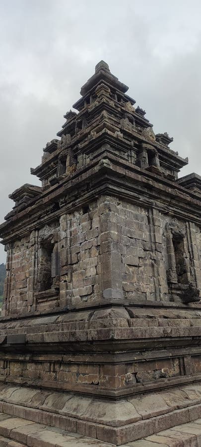 Arjuna temple dieng stock image. Image of building, monastery - 264717197