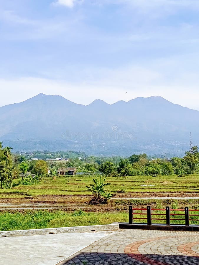 Arjuno Mountain at Lawang East Java Indonesian Stock Photo - Image of ...